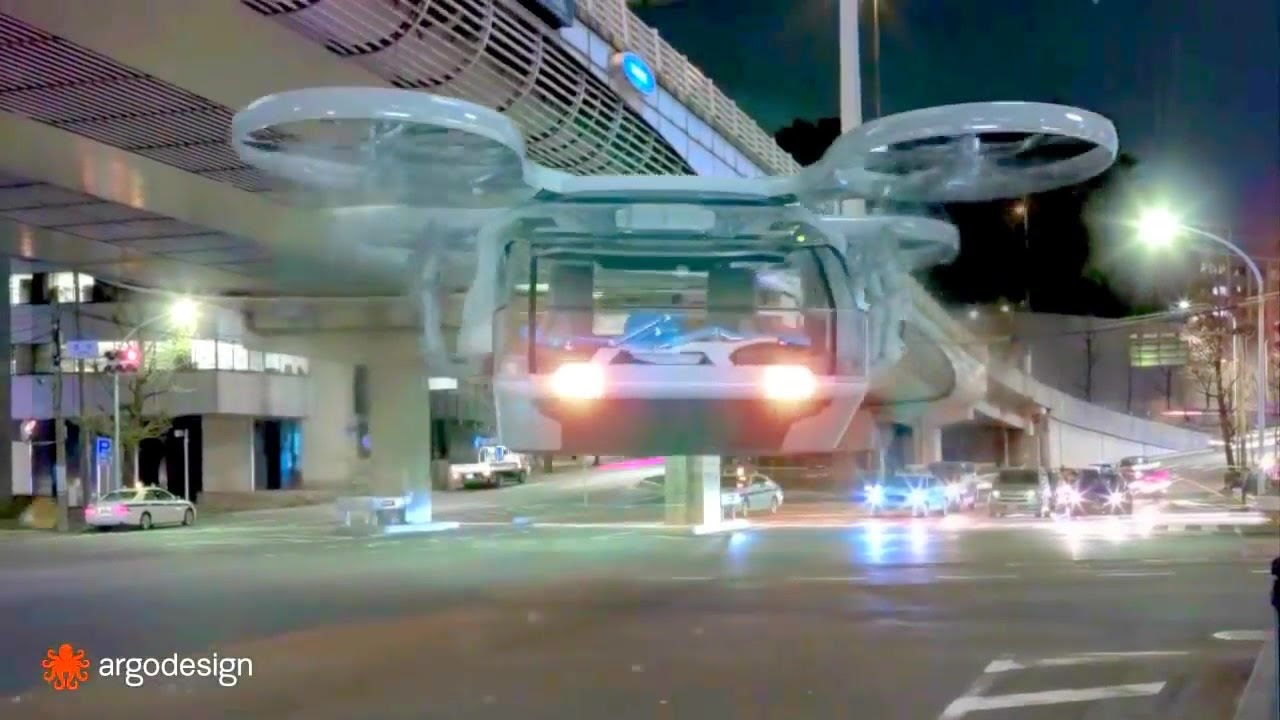 Argo Design - Autonomous Medical Ambulance Drone Simulation [720p]