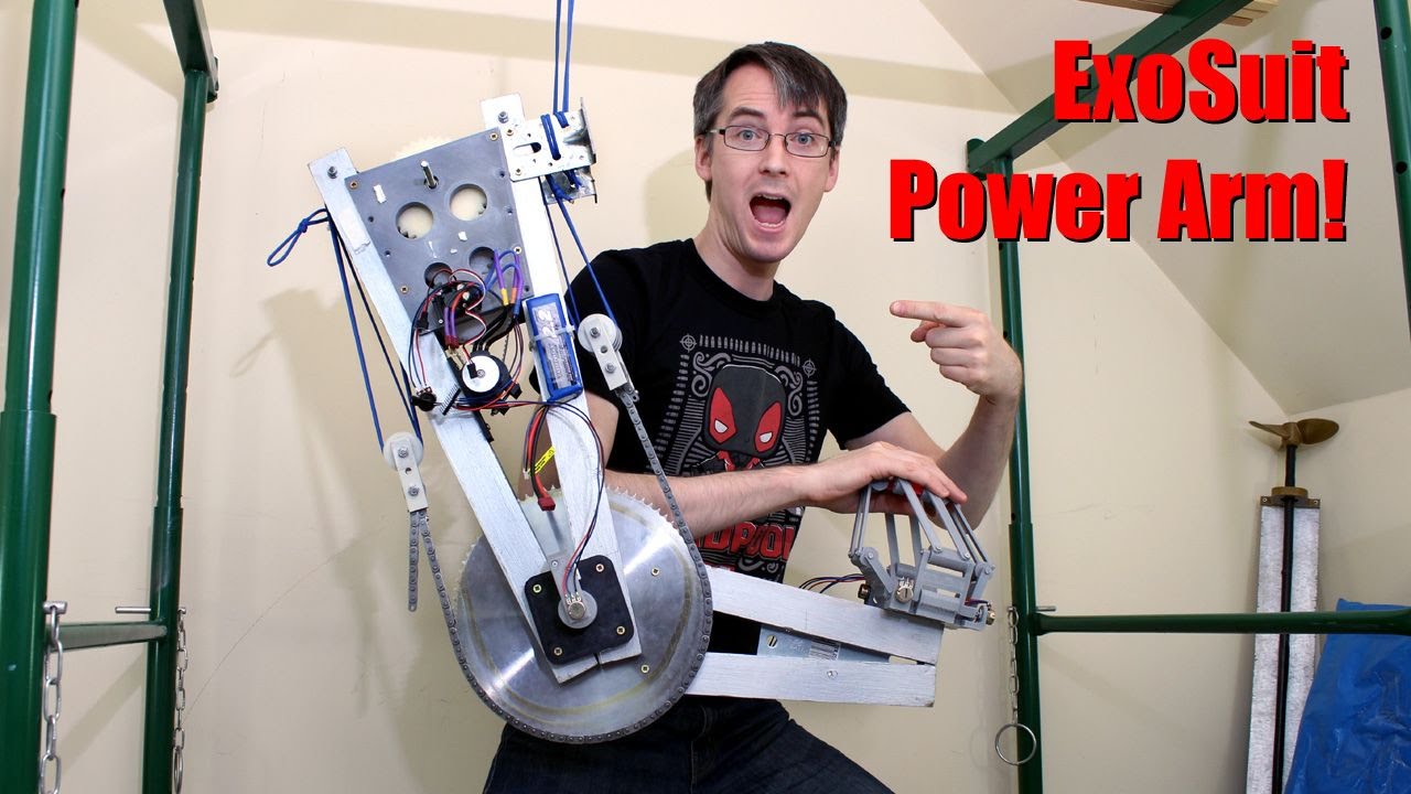 XRobots - WORKING Iron Man ExoSuit Arm PART 5 - Making it faster and ...