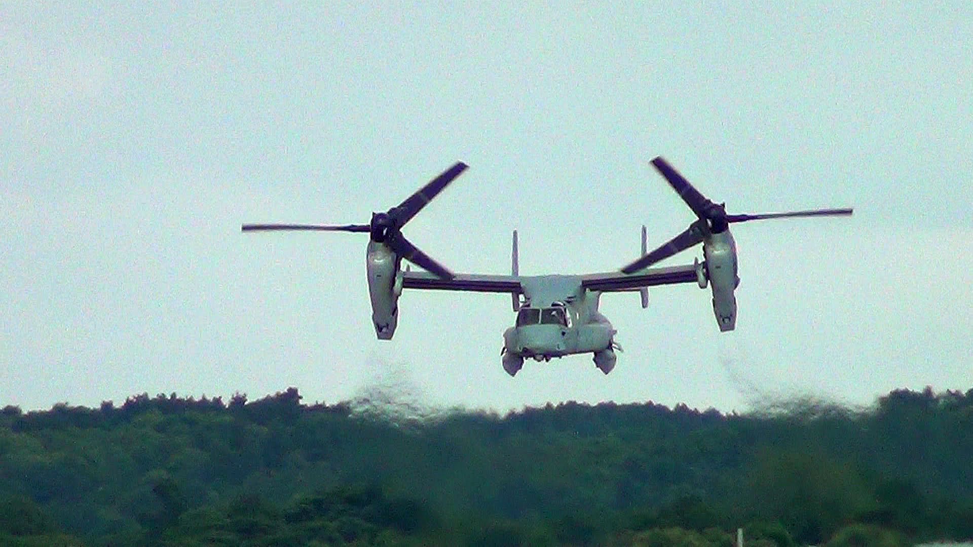 Boeing Osprey Tilt Rotor, Vertical Takeoff & Transition To Flight.