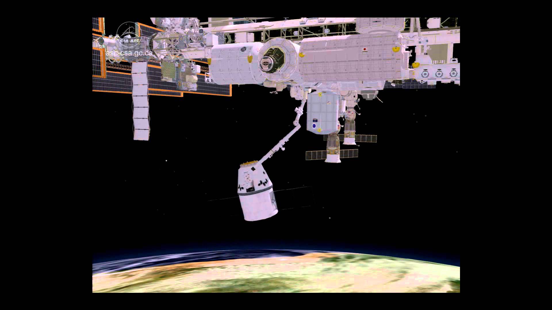 Canadarm2's Cosmic Catch: Dragon