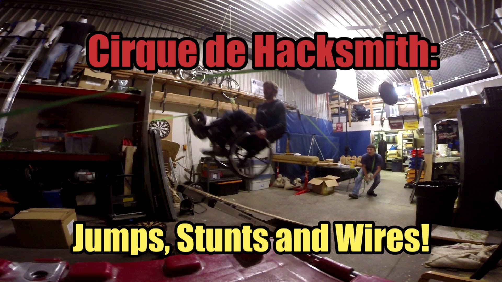 DIY Stunt Wire System -- PART 4/4: Cirque de Hacksmith!