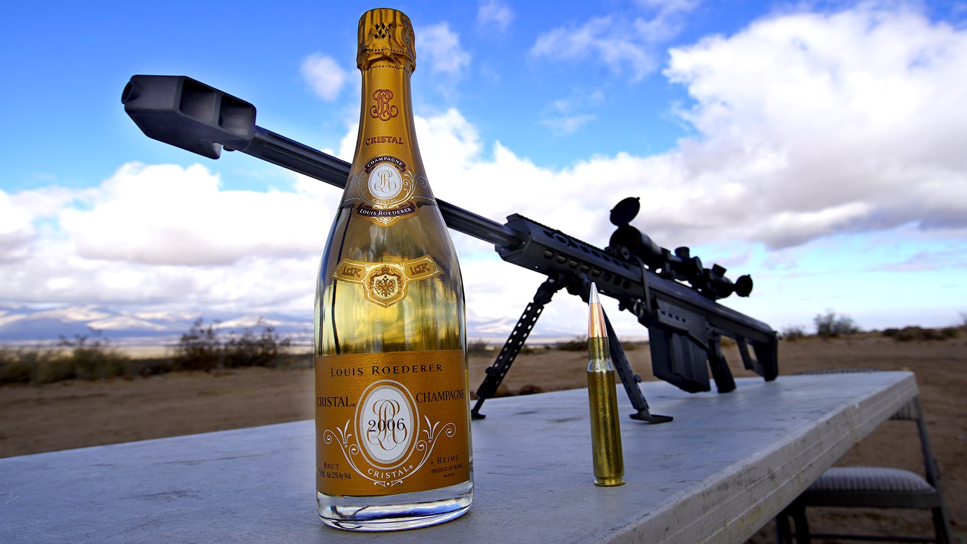 How To Uncork Cristal with a 50 Cal