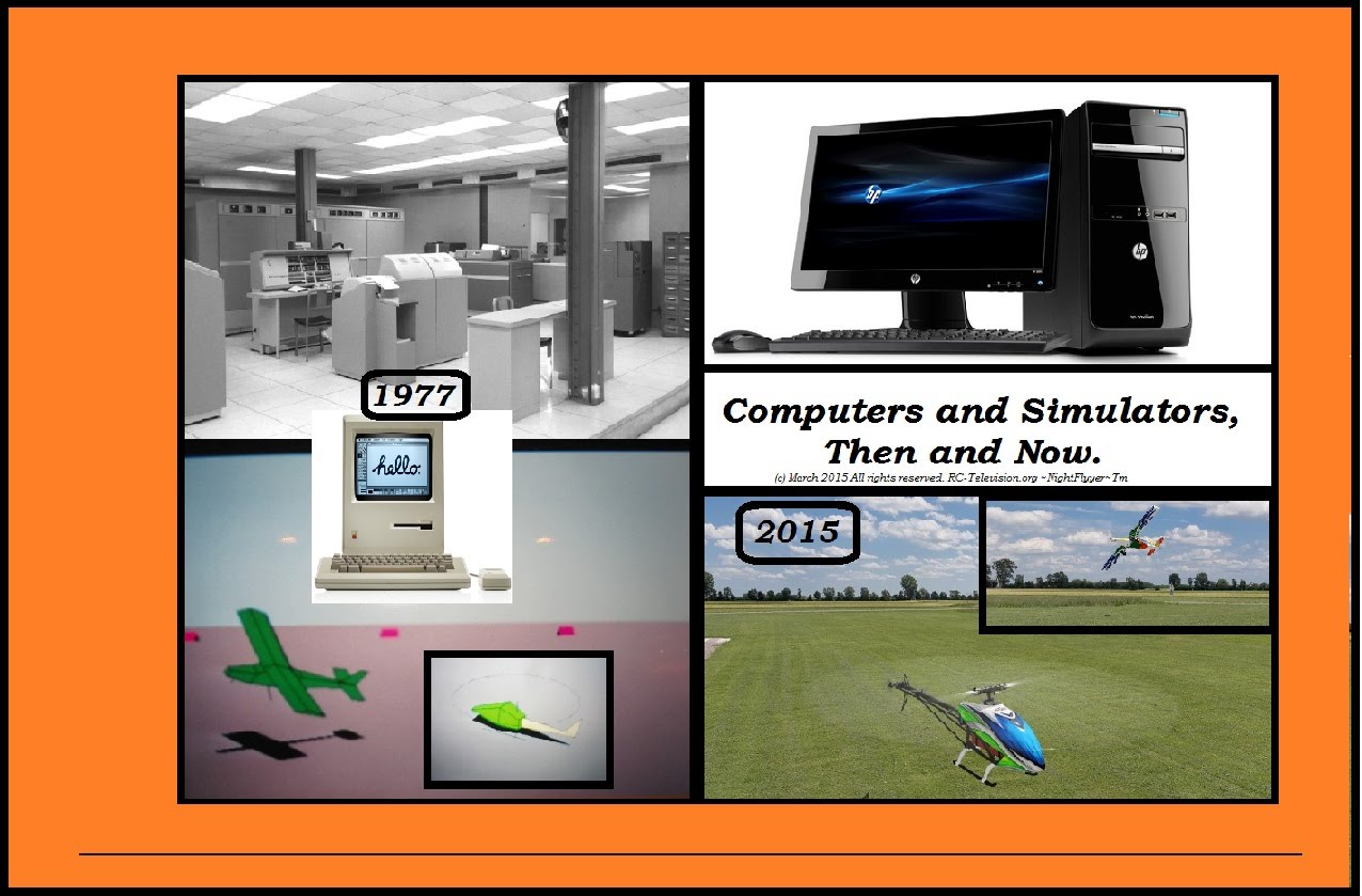 Old Computers and RC Simulators. Then and Now. A comparison.