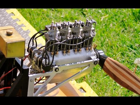 1/4 SCALE INLINE 4 CYL 62cc De HAVILAND GYPSY MK1 AERO ENGINE MAYFLY ...