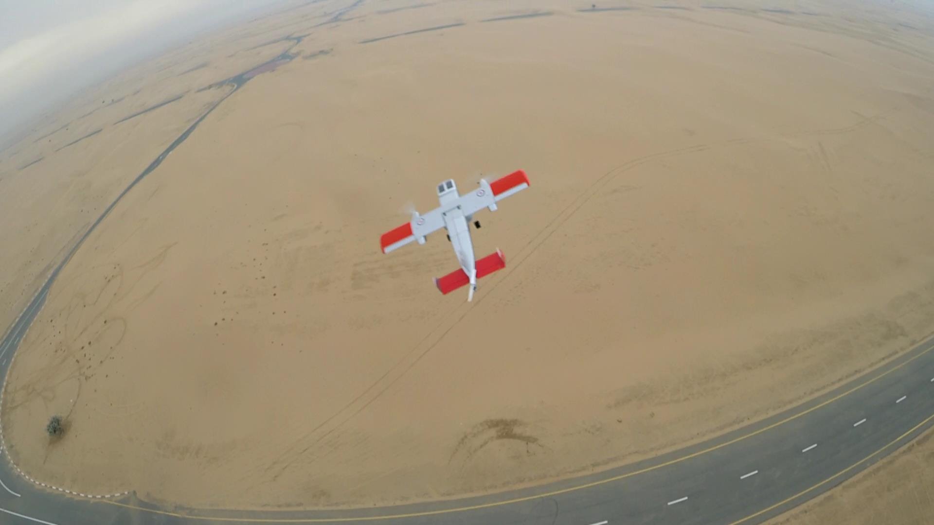 Drone Chase and FPV Formation flight in Desert