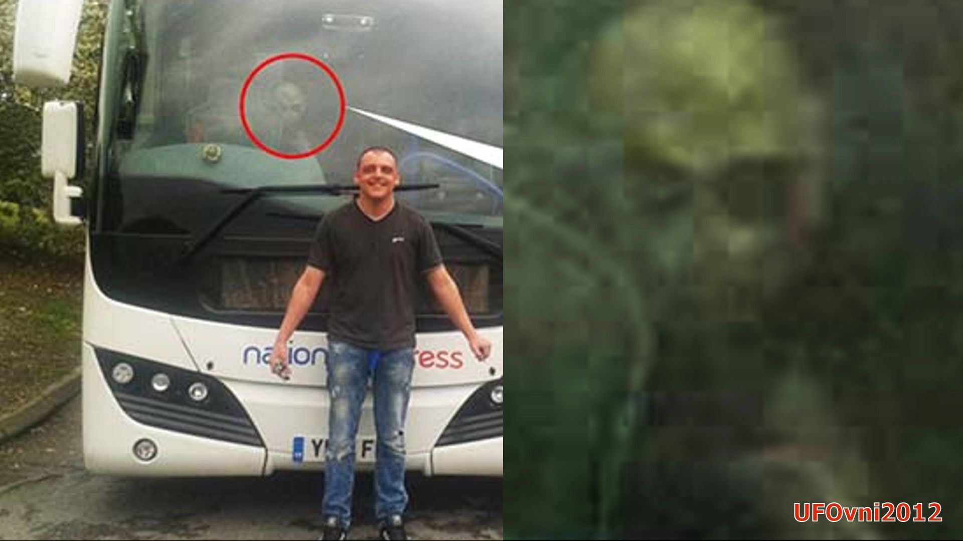 Photo of a GREY ALIEN aboard a bus? Real or Fake?