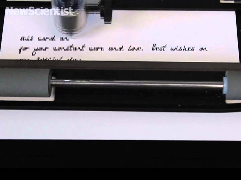 Robot scribe copies your handwriting
