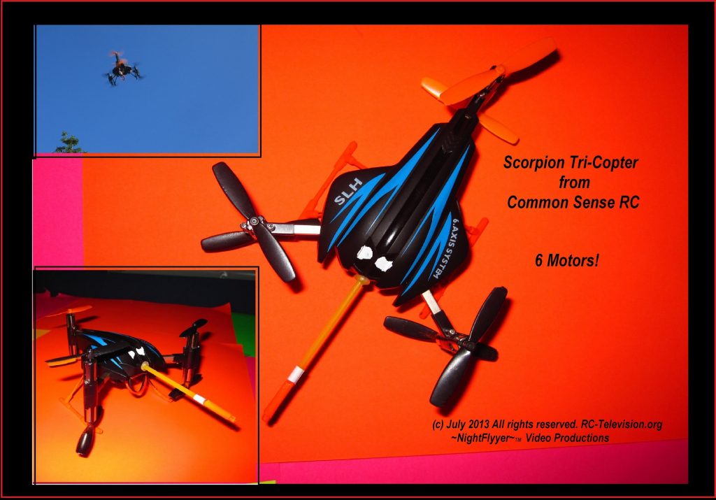 SCORPION TRI-COPTER (Y-6) from Common Sense RC