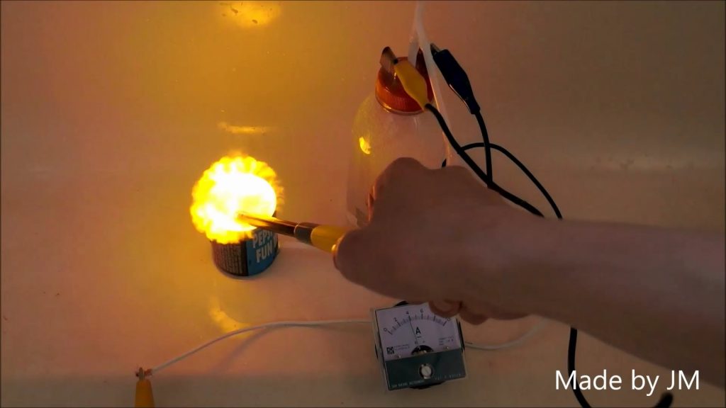 Hydrogen Bubble bomb experiment (Electrolysis experiment)