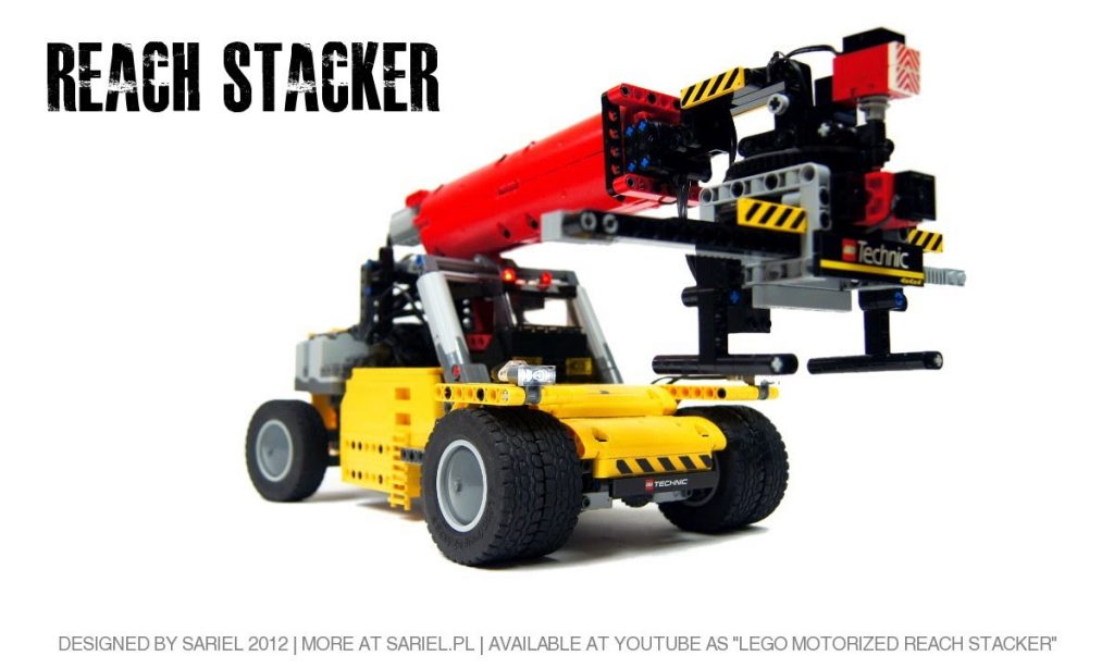 Lego Motorized Reach Stacker