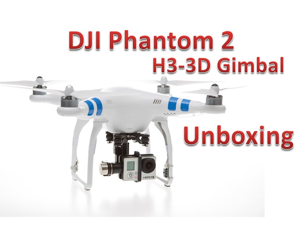 New Version DJI Phantom 2 H3-3D Gimbal Unboxing en español
