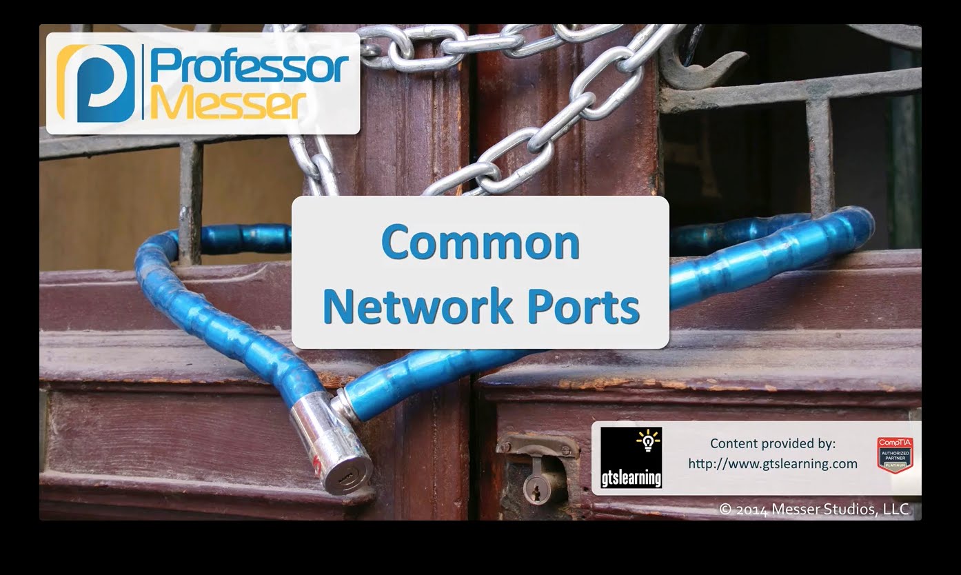 Common Network Ports - CompTIA Security+ SY0-401: 1.4 Common Network Ports - CompTIA Security+ SY0-401: 1.4