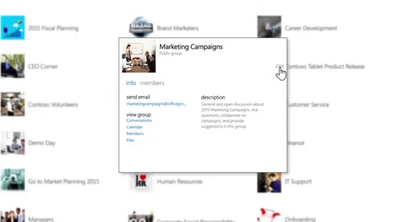 Introducing Groups in Office 365