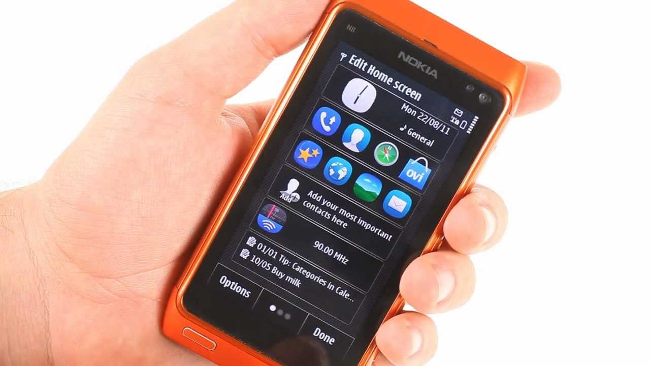 Nokia N8 (Symbian Anna) user interface demo