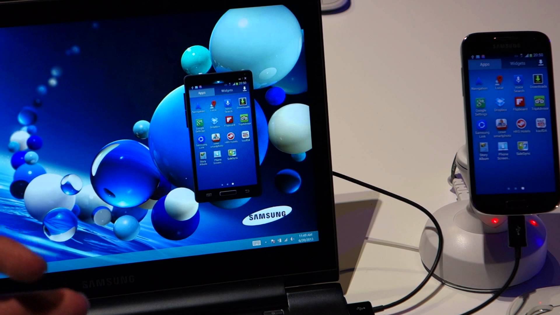 Samsung SideSync video demonstration