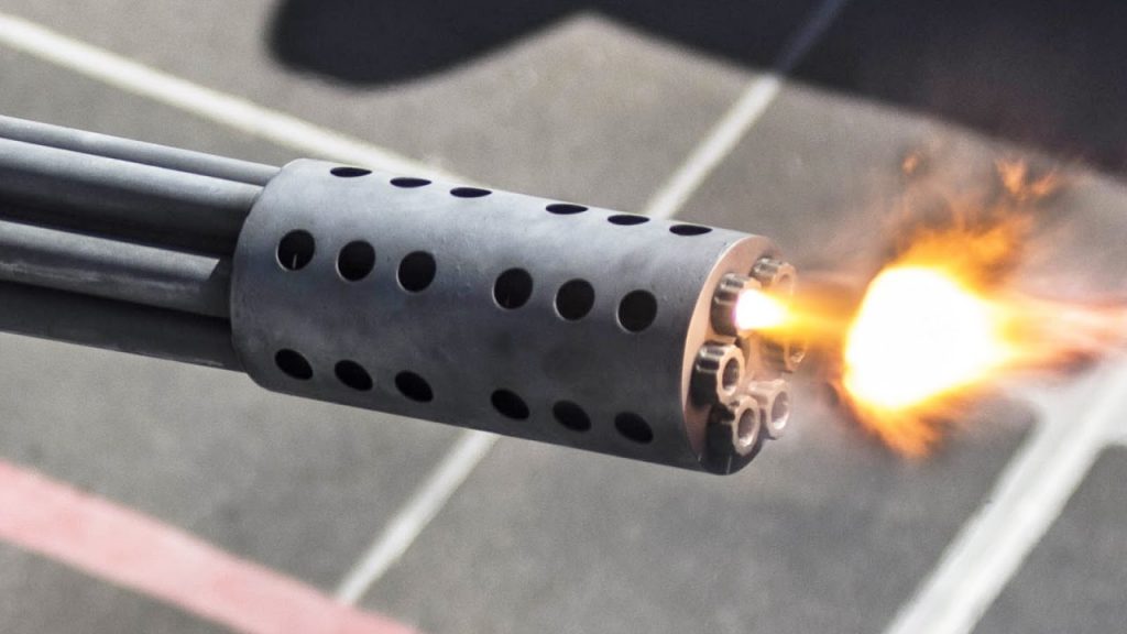 Ultimate Naval Weapons - Phalanx CIWS Six-Barrel Gatling Gun in Action ...