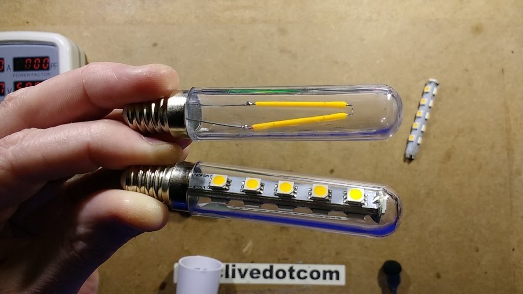 LED appliance lamp teardown and modification. (with schematic)