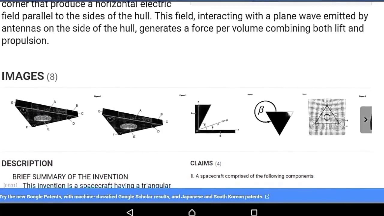 US TR-3B Aurora Anti-Gravity Spacecraft Technology On Google Patents ...