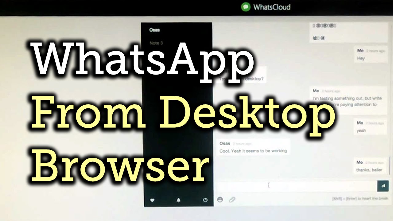 Use WhatsApp Through Your Desktop's Web Browser [How-To]