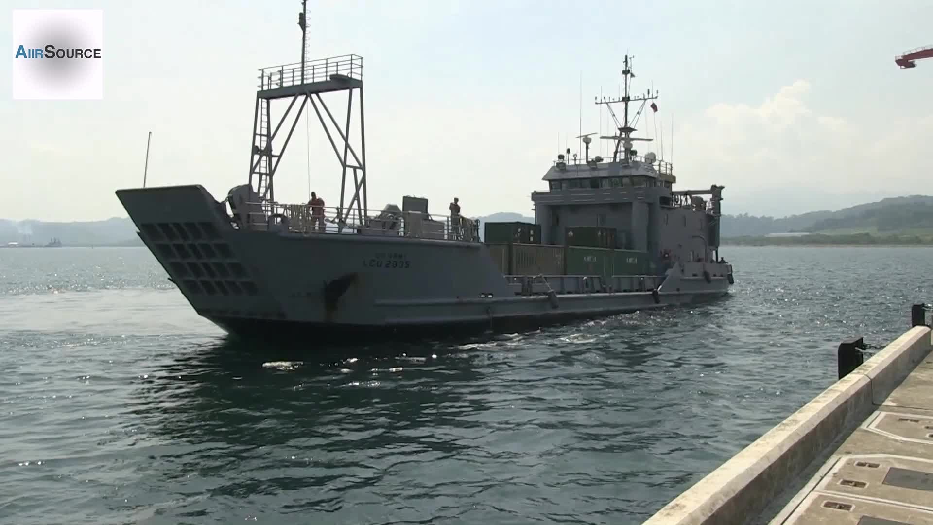U.S. Army Landing Crafts Arrive at Subic Bay, Philippines