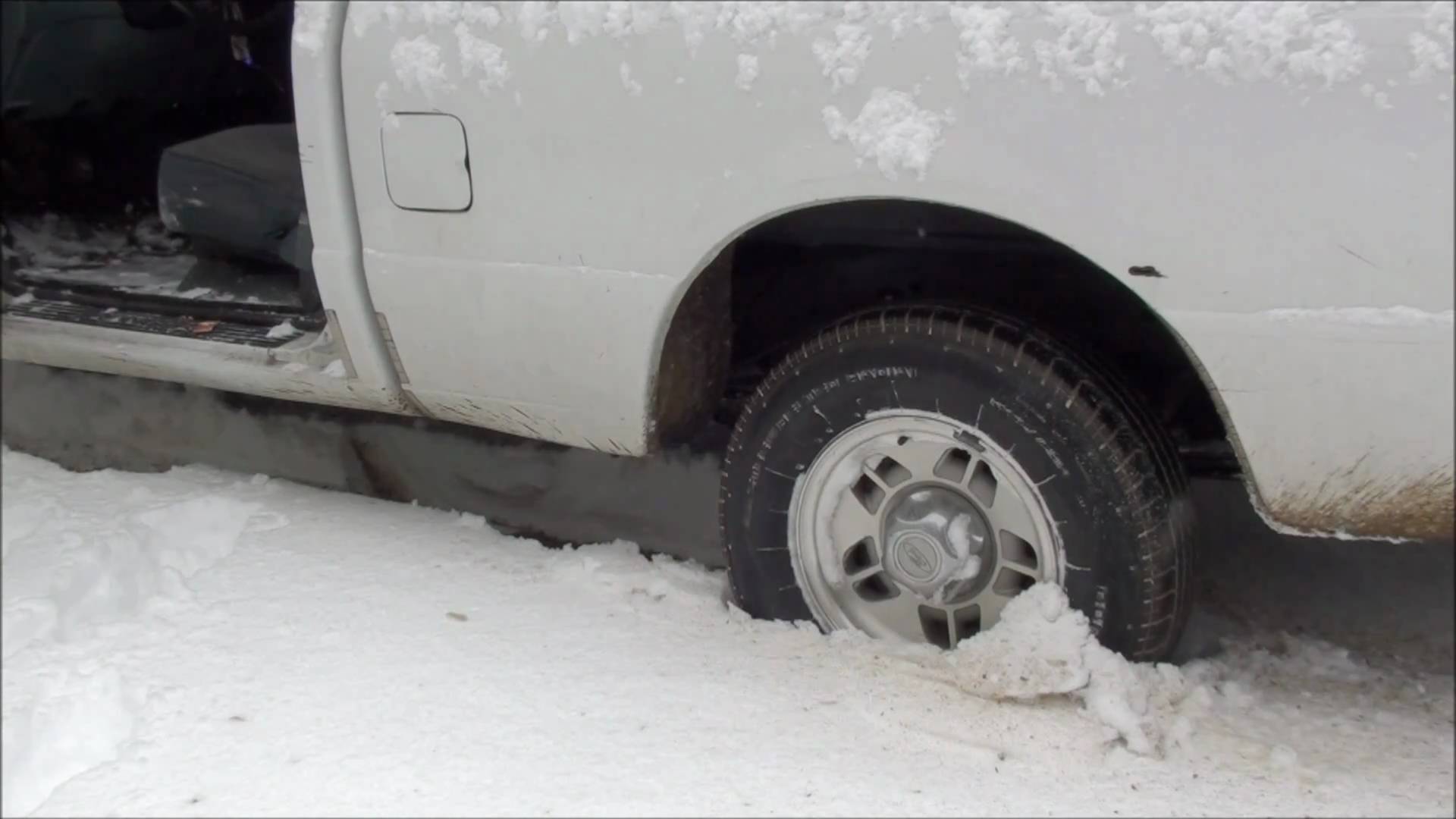 Ford Ranger Stuck In Snow