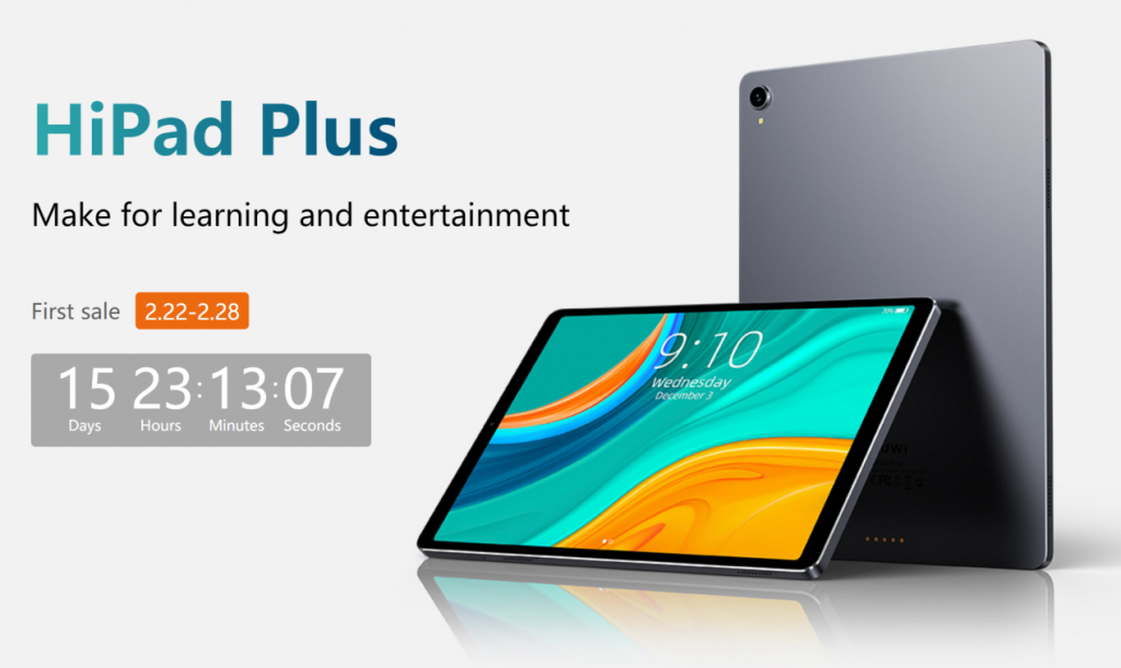 Chuwi's Launch of HiPad Plus, a Sleek Entertainment Tablet